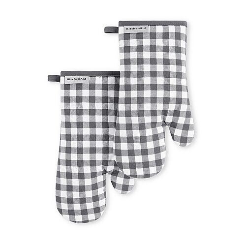 Click here for KitchenAid Gingham Oven Mitt 2-Pack Set  7 x 13 -... prices