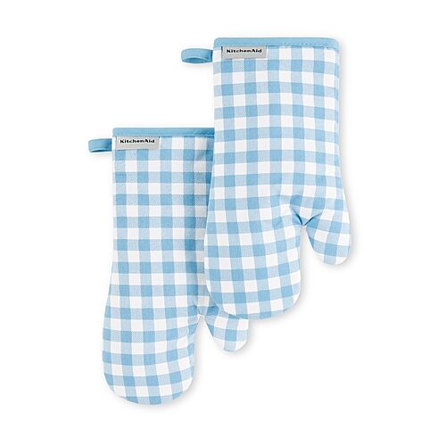 Click here for KitchenAid Gingham Oven Mitt 2-Pack Set  7 x 13 -... prices