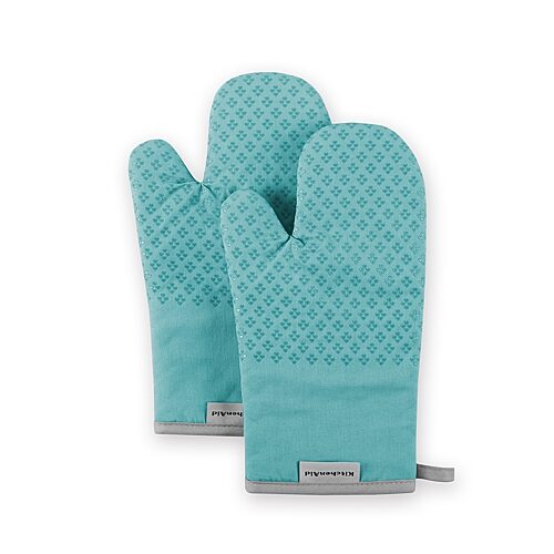 Click here for KitchenAid Asteroid Oven Mitt Set  2 Piece - Aqua prices