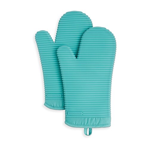 Click here for KitchenAid Ribbed Soft Silicone 2-Pc. Oven Mitt Se... prices