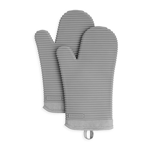 Click here for KitchenAid Ribbed Soft Silicone 2-Pc. Oven Mitt Se... prices