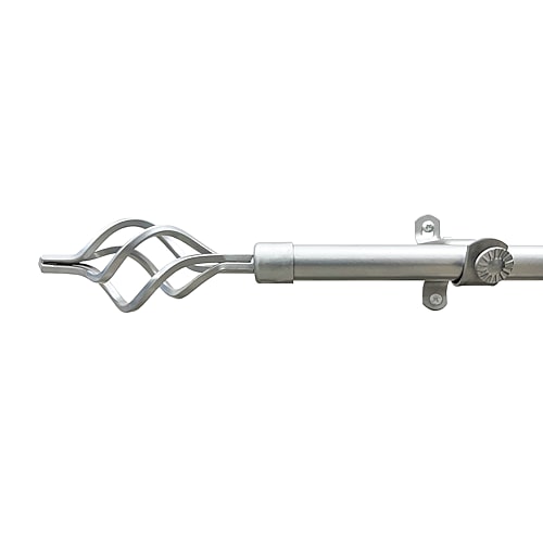 Click here for Metallo Â¾in Adjustable Curtain Rod with Lexus Fin... prices