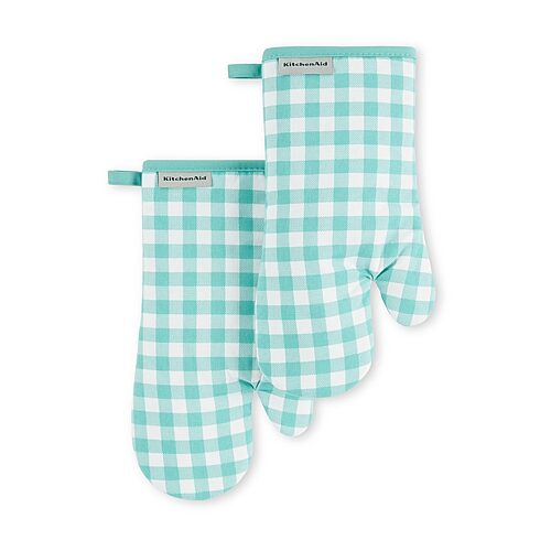 Click here for KitchenAid Gingham Oven Mitt 2-Pack Set  7 x 13 -... prices