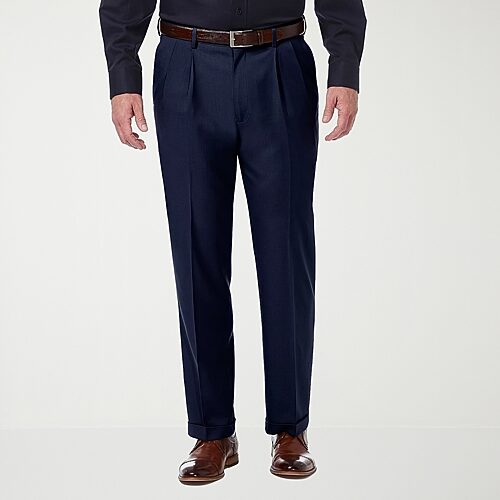 Click here for Haggar Mens Premium Comfort Stretch Classic-Fit So... prices