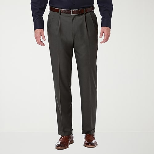 Click here for Haggar Mens Premium Comfort Stretch Classic-Fit So... prices