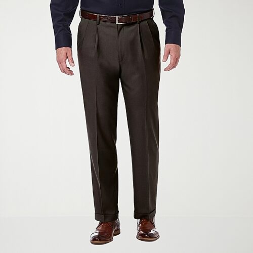 Click here for Haggar Mens Premium Comfort Stretch Classic-Fit So... prices