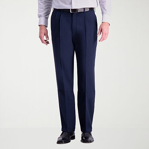 Click here for Haggar Mens Premium Comfort Stretch Classic-Fit So... prices