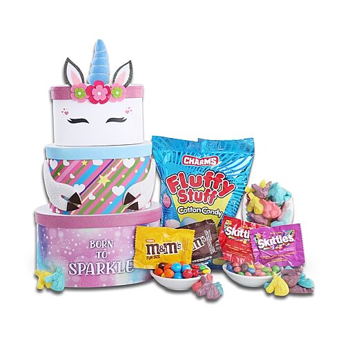 Click here for Alder Creek Gift Baskets Born to Sparkle Unicorn T... prices