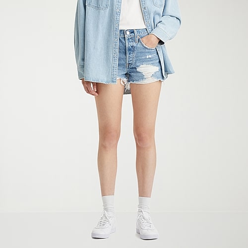 Click here for Levis Womens Denim 501 Short  27  Blue prices