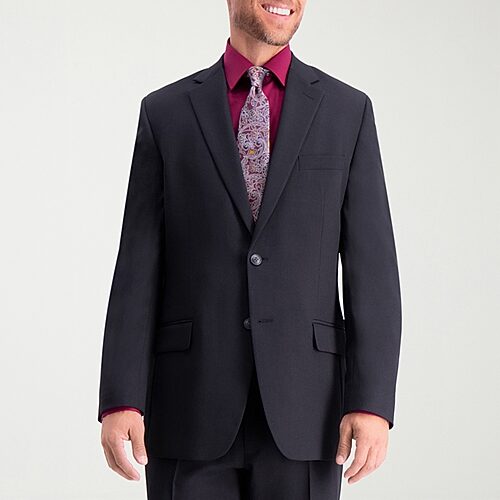 Click here for Mens Haggar(R) Stretch Heather Twill Suit Jacket prices