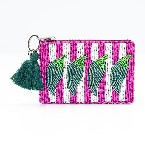Click here for SOL and MER Beaded Chili Pepper Coin Purse Womens... prices
