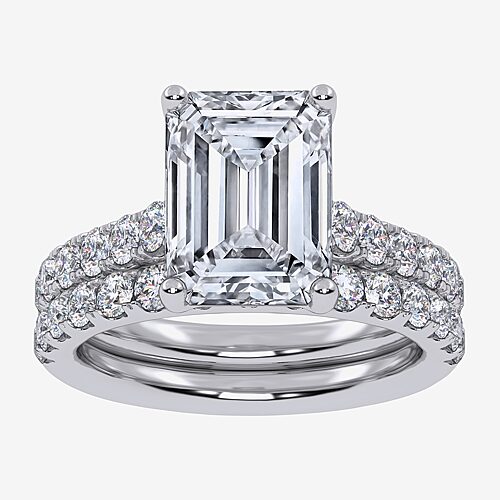 Click here for (H-I / SI1-SI2) Signature By Modern Bride Emerald... prices