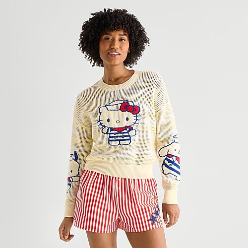 Click here for Americana Juniors Womens Crew Neck Long Sleeve Hel... prices