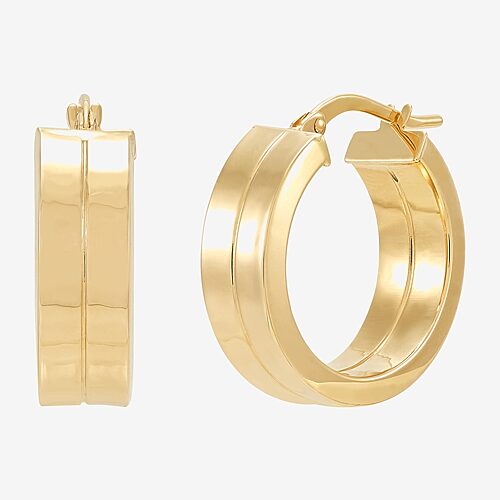 Click here for Made in Italy Womens 10K Gold 21mm Hoop Earrings... prices