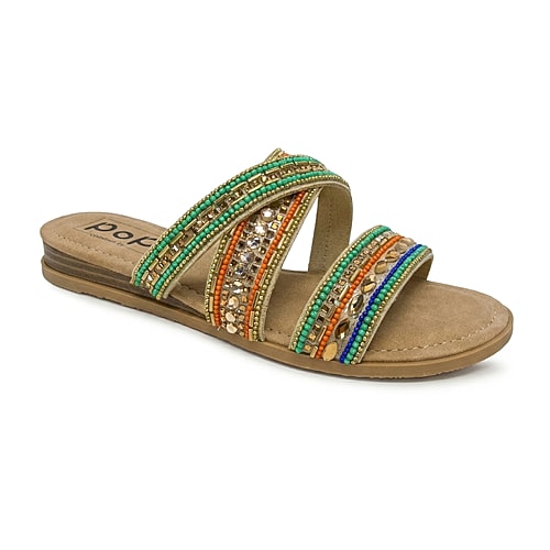 Click here for Pop Womens Rivina Wedge Sandals  5 Medium  Blue prices