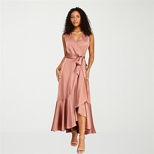 Click here for Premier Amour Womens V Neck Sleeveless Maxi Dress... prices
