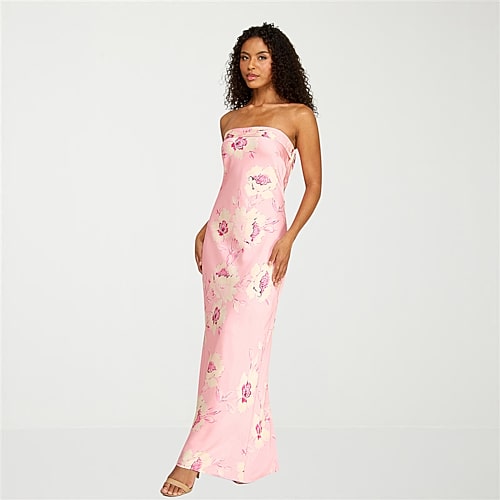 Click here for Premier Amour Womens Strapless Floral Maxi Dress... prices
