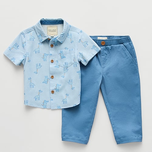 Click here for Little Stitch Baby Boys 2-pc. Pant Set  3-6 Months... prices