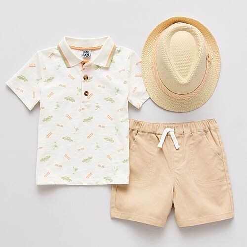 Click here for Little Lad Toddler Boys 2-pc. Short Set  4t  Beige prices