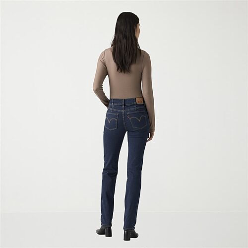 Levis Womens Mid Rise 314 Shaping Staight Jeans  31  Blue