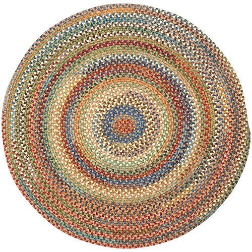 Capel American Traditions Braided Wool 7X7 Indoor Round Area Rug  One Size  Yellow