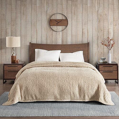 Click here for Woolrich Burlington Berber Blanket  Twin - Tan prices