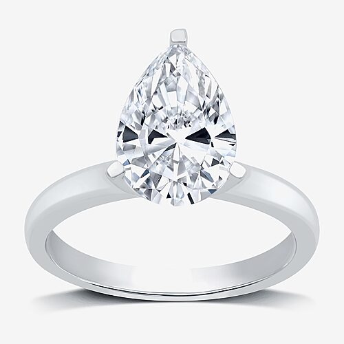 Click here for 3 CT. Lab-Grown (G / VS2) Diamond Pear Solitaire E... prices
