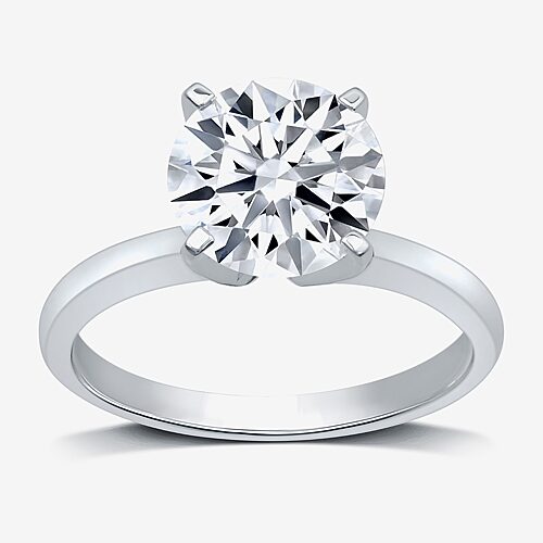 Click here for 3 CT. Round Lab-Grown (G / VS2) Diamond Solitaire... prices