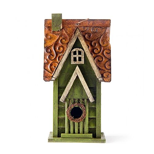 Click here for Glitzhome 11.93H Tall Green Hand Painted Wood Bird... prices