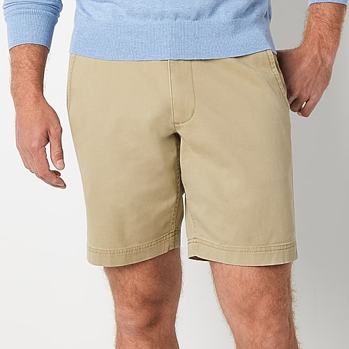 Click here for St. Johns Bay Mens 9 Stretch Fabric Chino Short  3... prices