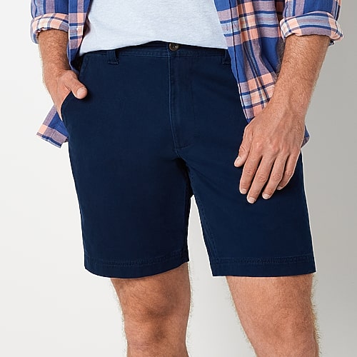 Click here for St. Johns Bay Mens 9 Stretch Fabric Chino Short  3... prices