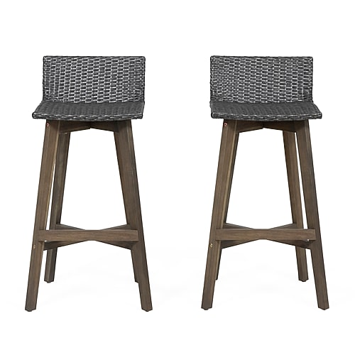 Click here for La Brea 2-pc. Bar Stool  One Size  Gray prices