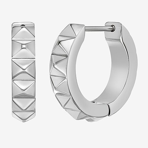Click here for Mens Stainless Steel 15mm Hoop Earrings  One Size... prices