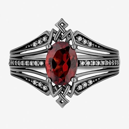 Click here for Villains Womens 1/8 CT. T.W. Genuine Red Garnet St... prices