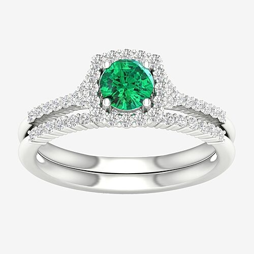 Click here for Modern Bride Gemstone Womens 14K White Gold Round... prices