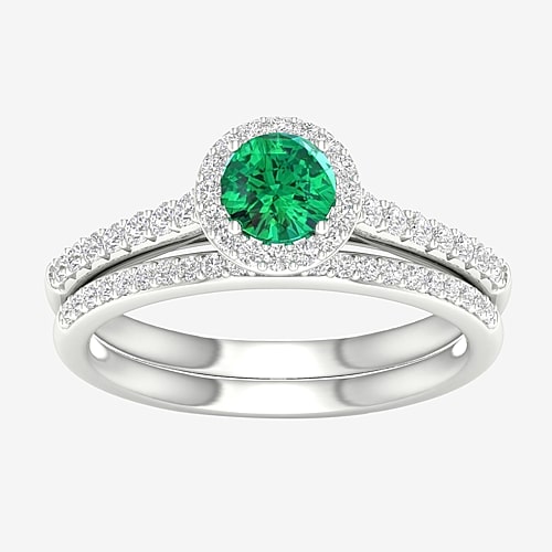 Click here for Modern Bride Gemstone Womens 14K White Gold Round... prices