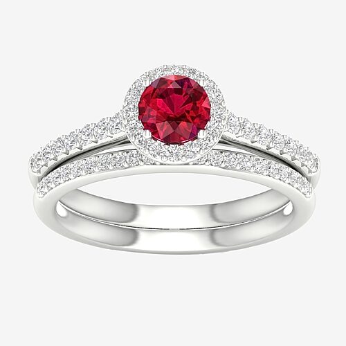 Click here for Modern Bride Gemstone Womens 14K White Gold Round... prices