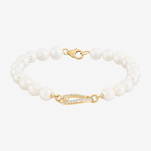 Click here for Womens Dyed White Cultured Freshwater Pearl 14K Go... prices