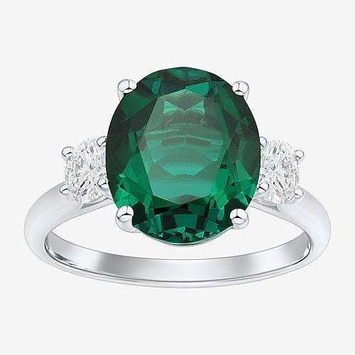 Click here for Womens Gemstone & 3/8 CT. T.W. Lab-Grown Diamond S... prices