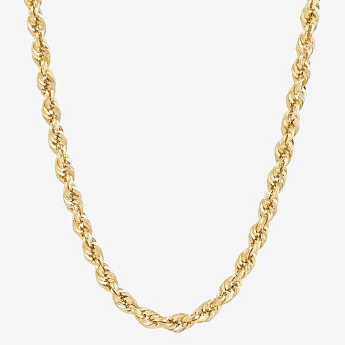 Click here for Unisex Adult 10K Gold 24 Inch Rope Chain Necklace... prices