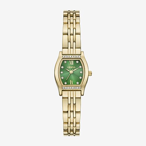 Click here for Geneva Womens Crystal Accent Gold Tone Bracelet Wa... prices