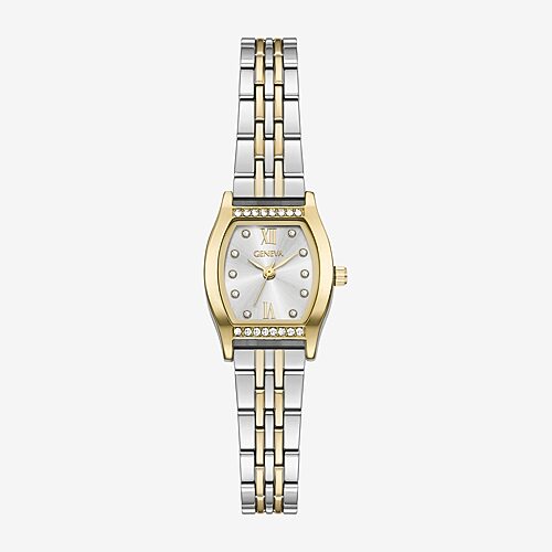 Click here for Geneva Womens Crystal Accent Two Tone Bracelet Wat... prices