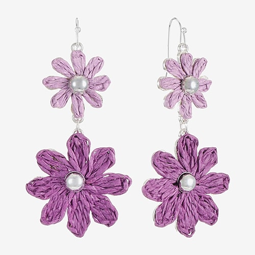 Click here for Liz Claiborne Womens Flower Drop Earrings  One Siz... prices