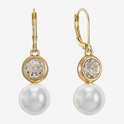 Click here for Monet Jewelry Womens Glass Simulated Pearl Round D... prices