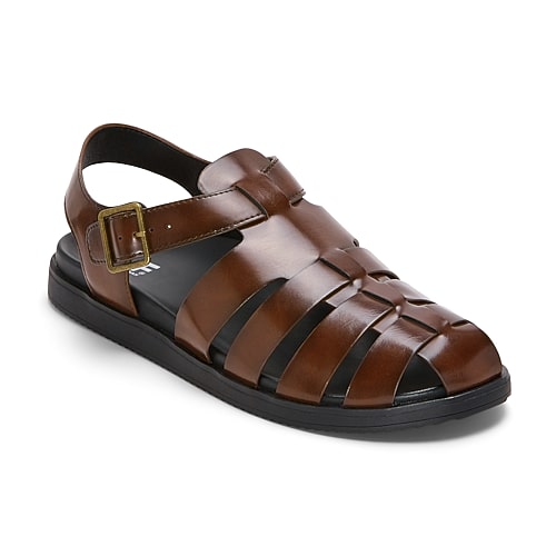 Click here for J. Ferrar Mens Worth Strap Sandals  9 Medium  Brow... prices