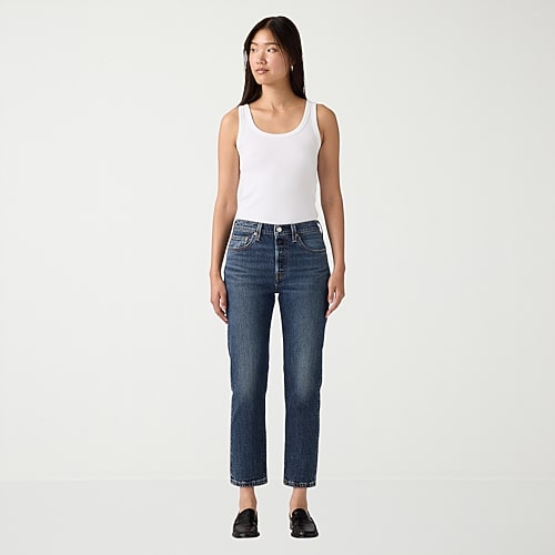 Click here for Levis Womens High Rise 501 Cropped Jean  31  Blue prices