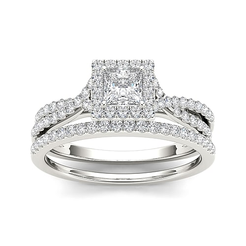 Click here for 1 CT.T.W. Natural Diamond 10K Yellow Gold Bridal R... prices