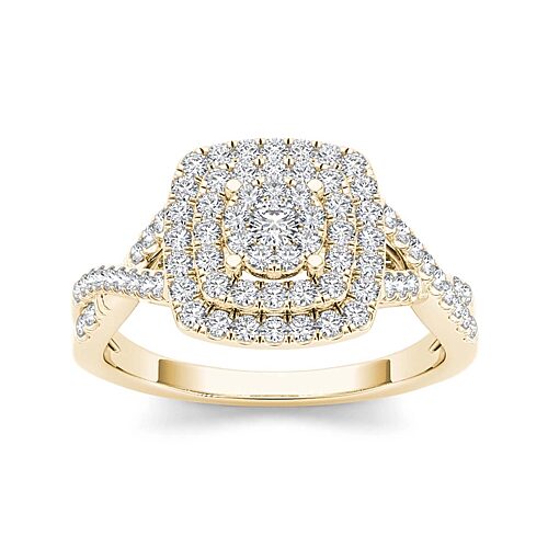 Click here for 1/2 CT.T.W. Natural Diamond 10K Yellow Gold Engage... prices
