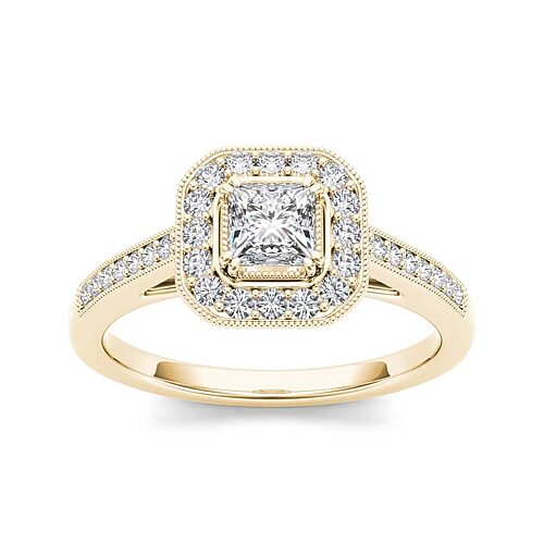 Click here for Diamond 14K Yellow Gold Engagement Ring 2  6  Yell... prices