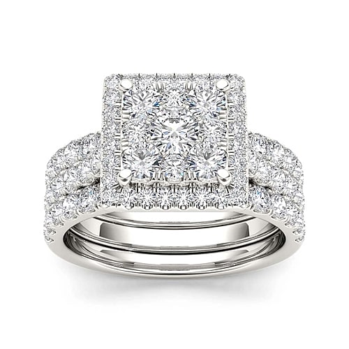 Click here for 2 CT.T.W. Natural Diamond 10K Yellow Gold Bridal S... prices
